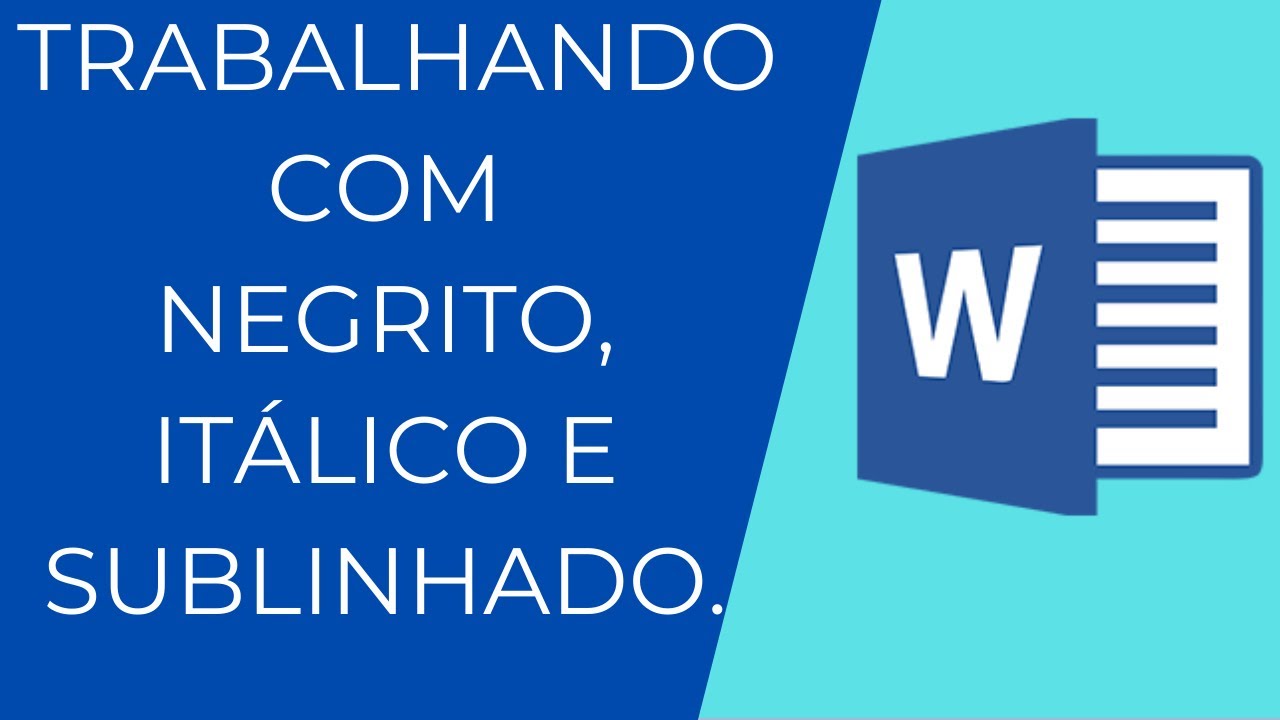 Utilizando no Microsoft Word, as ferramentas Negrito, Itálico e ...