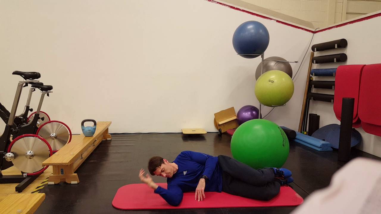 Shoulder capsule stretch - YouTube