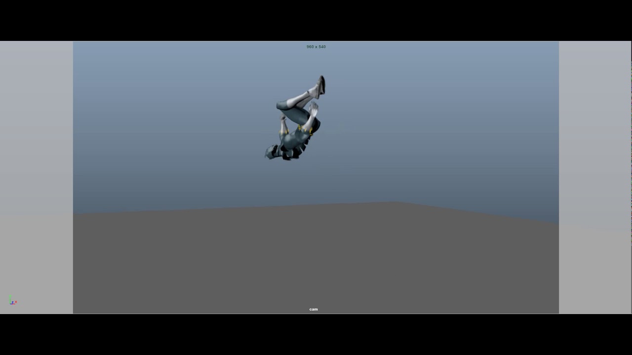Semirealistic backflip 3d animation - YouTube