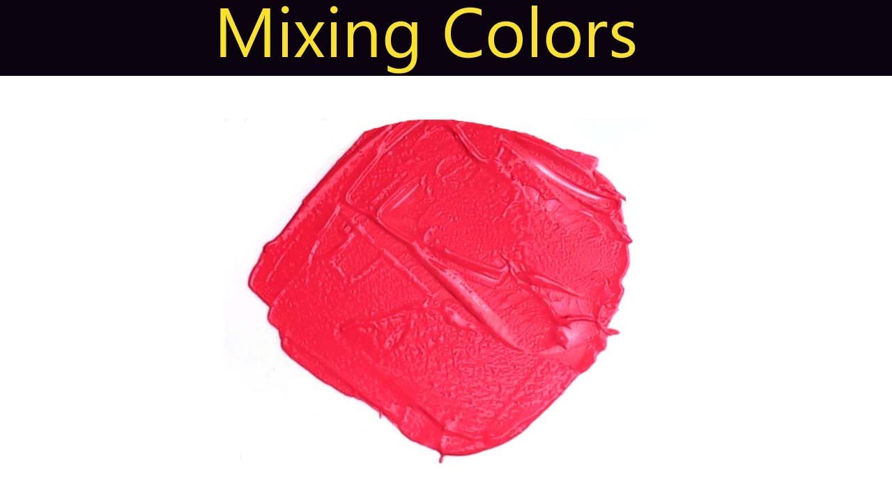 How To Make Cayenne Red Color Paint - Mixing Colors - YouTube
