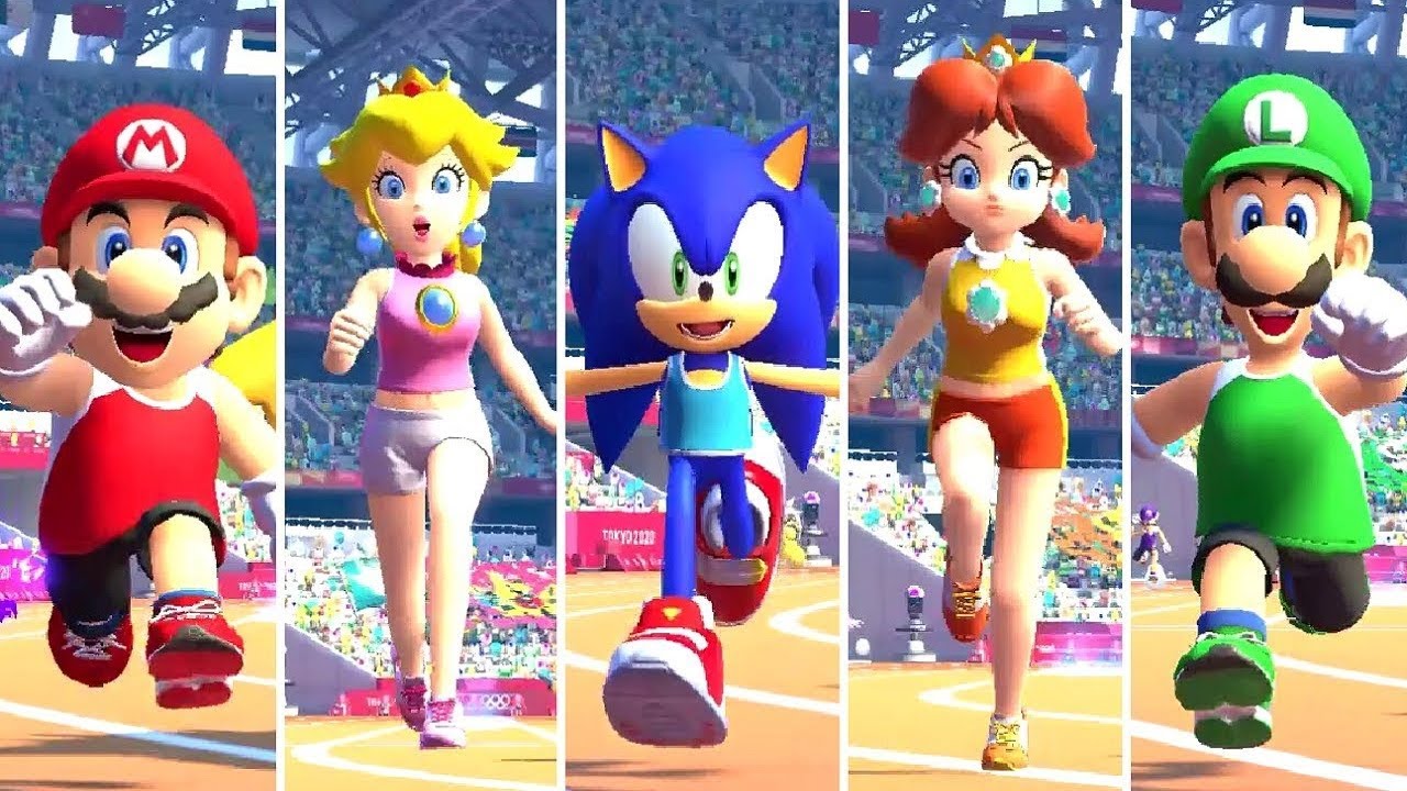 Mario & Sonic at the Olympic Games Tokyo 2020 - 100 Meter (All ...