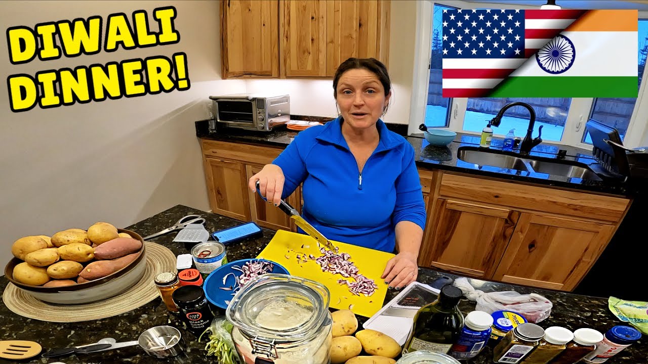 Cooking Indian Food for the First Time & Celebrating Diwali 🇮🇳 - YouTube