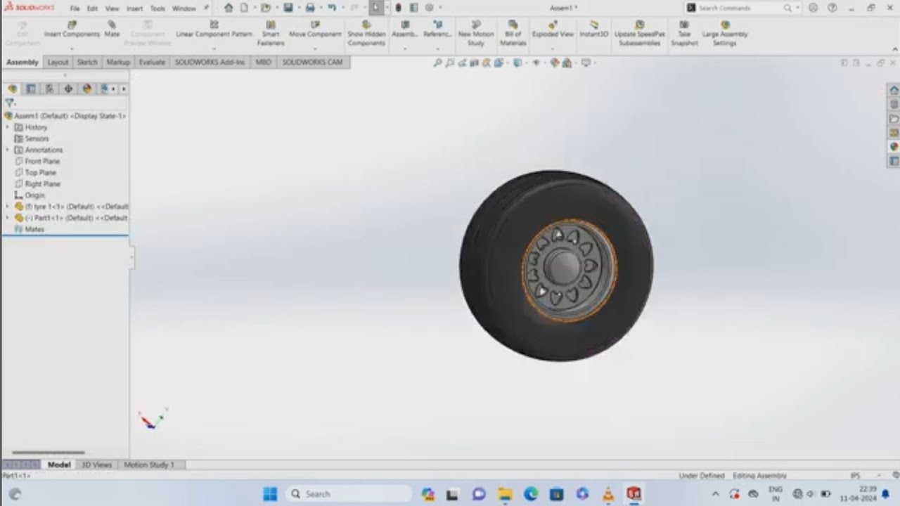 ️Designing an Aircraft Wheel in Solidworks#solidworks #boeing777 #wheel ...
