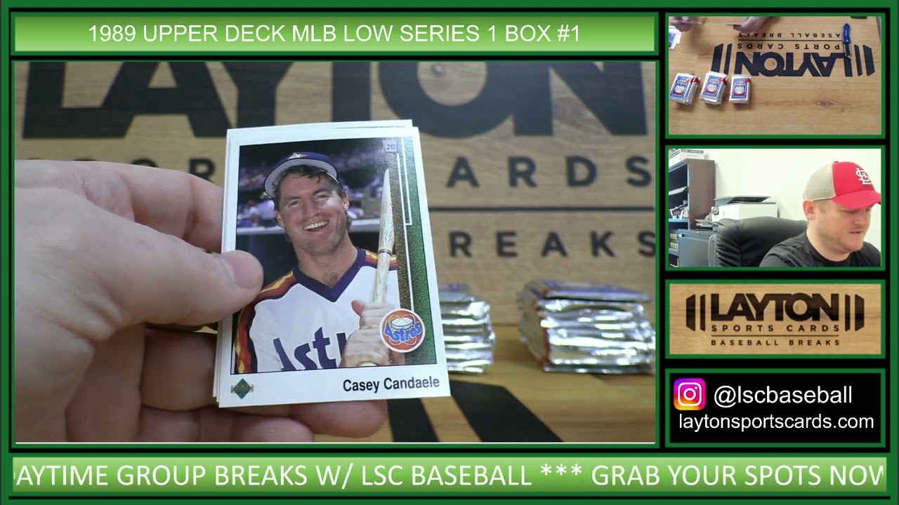 Throwback Thursday 1989 Upper Deck Baseball Low Series BBCE Box Break ...