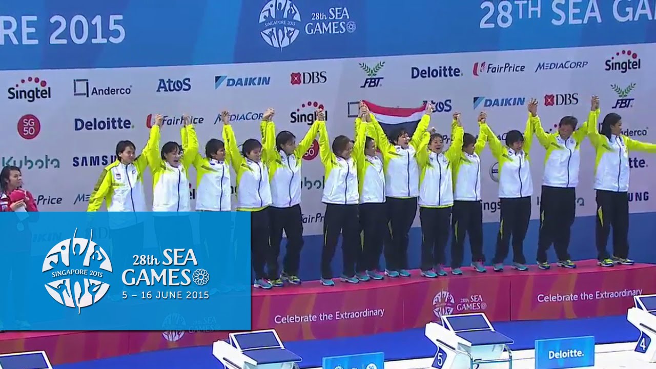 Waterpolo Women's Victory Ceremony | 28th SEA Games Singapore 2015 ...