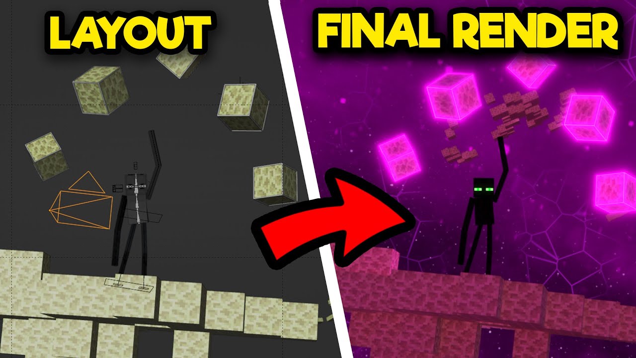 The Making of Enderman Attack - Alex and Steve Life (Minecraft ...