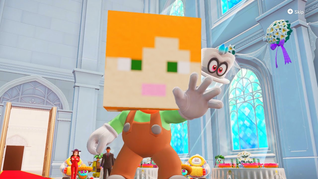 Minecraft's Alex VS Bowser - Super Mario Odyssey - YouTube