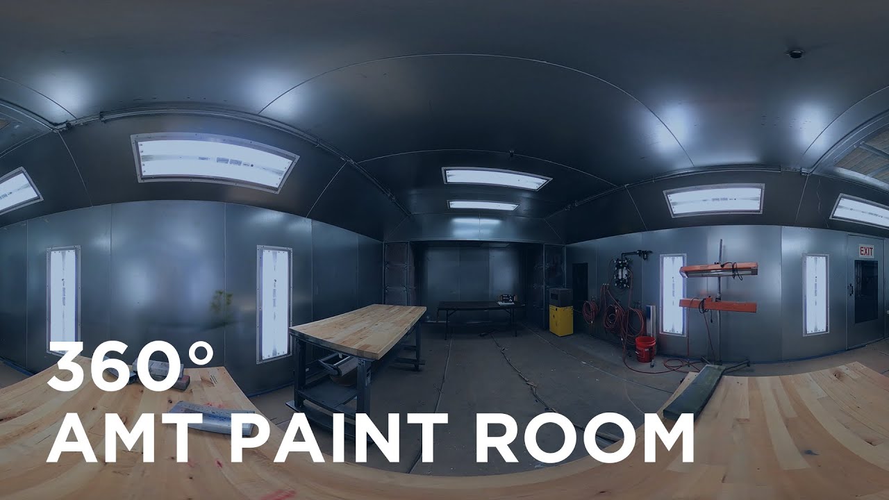 360° Aviation Maintenance Technology Paint Room - YouTube
