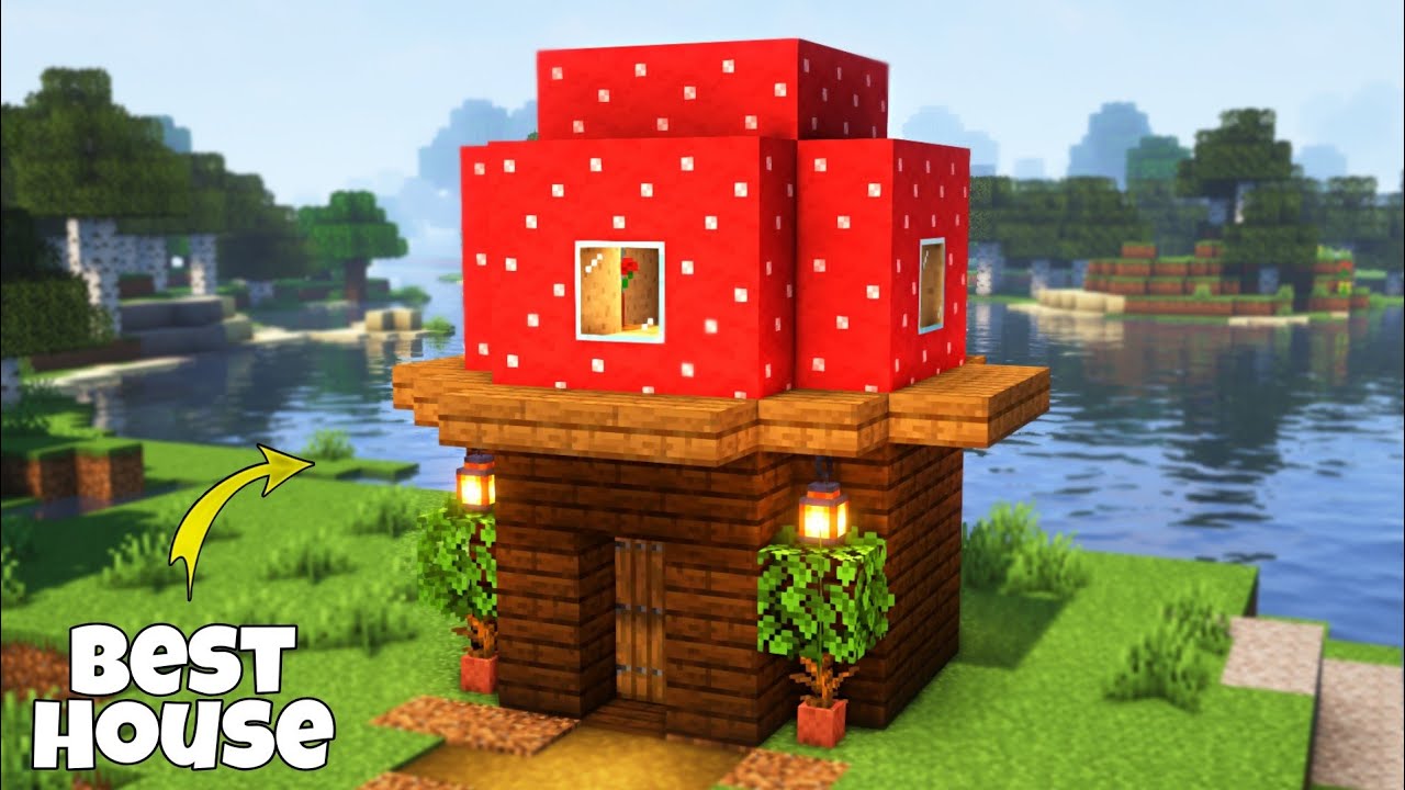 Minecraft: How To Build a Mushroom Starter House | Mushroom House - YouTube
