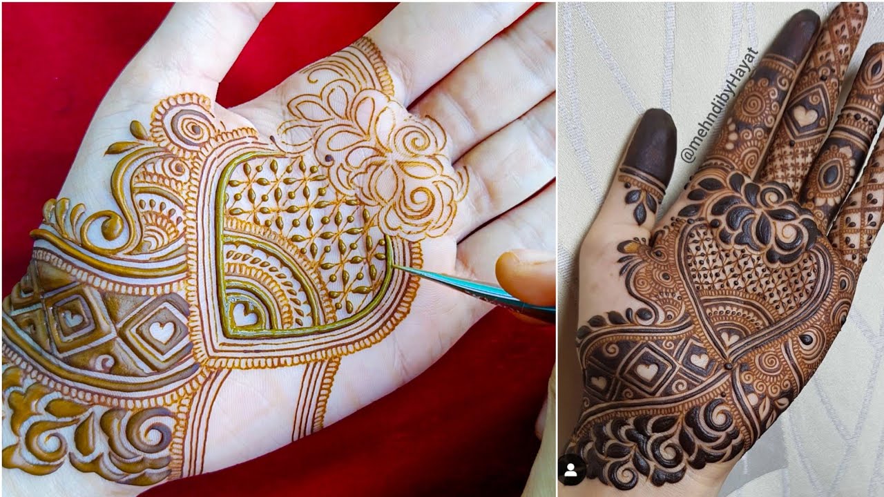 I Tried To Re-create Mehendi By Hayat's Henna Design || Meher's Henna ...
