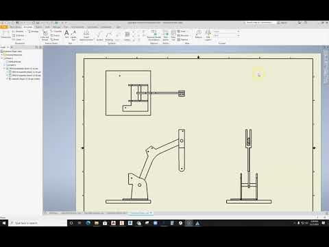 Inventor- Making Assembly Multi Views and Exploded view drawings Hydro ...