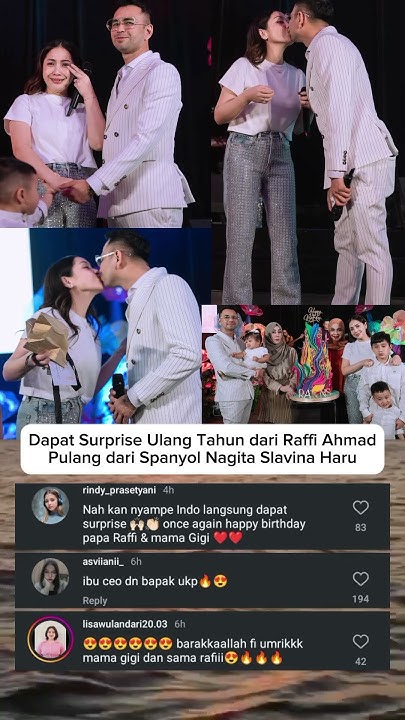 Momen Haru Nagita Slavina Dapat Surprise Ulang Tahun dari Raffi Ahmad Sepulangnya dari Spanyol # ...