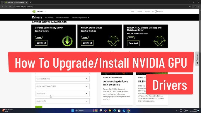 Nvidia Drivers Manual Install Youtube
