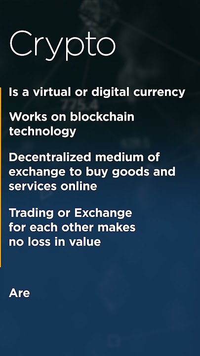 ข้อสรุปเกี่ยวกับ Crypto Monnaie