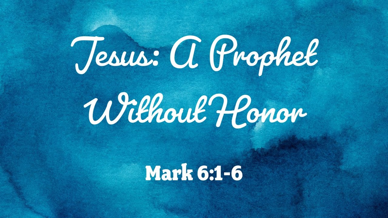 WHO IS THIS JESUS | Jesus: A Prophet Without Honor | June 18, 2023 ...
