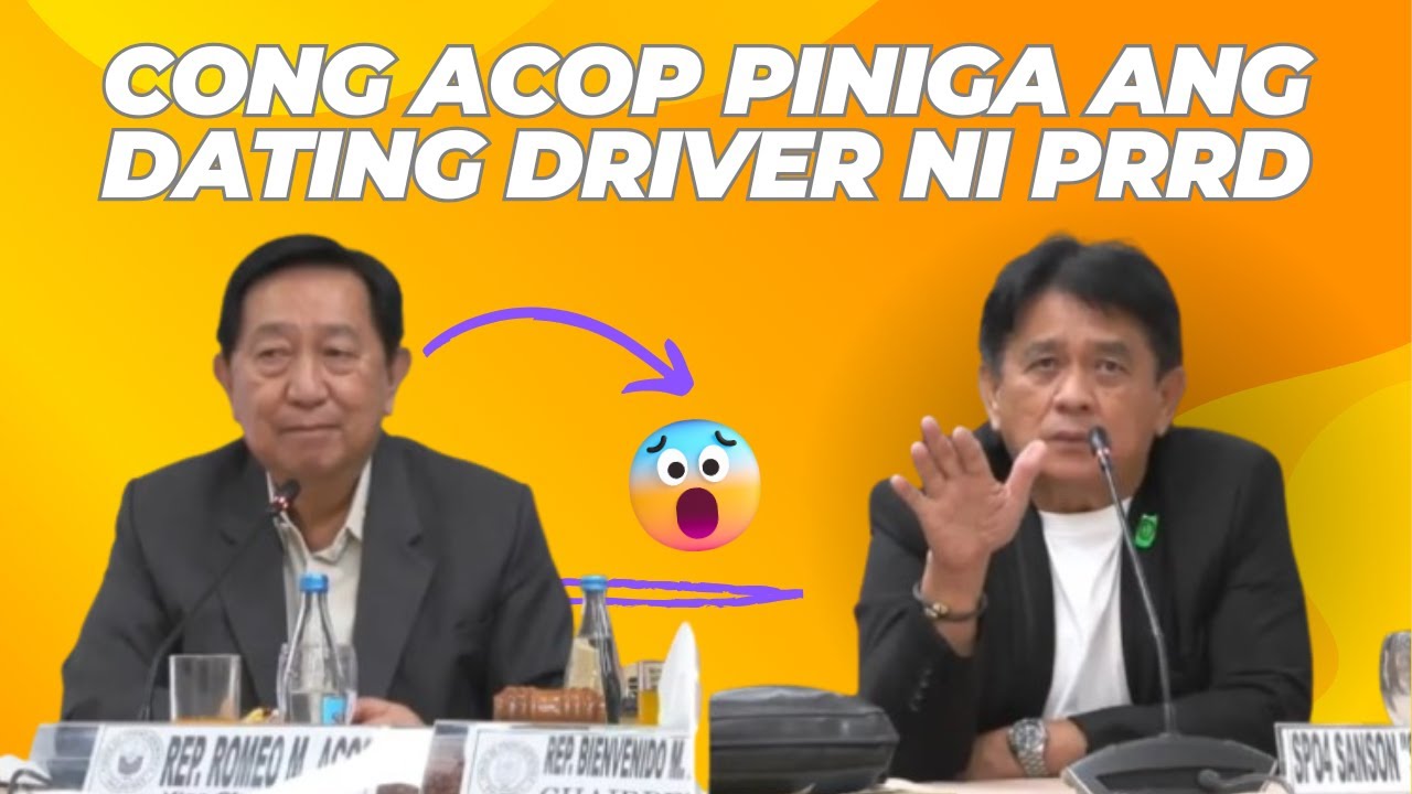 Congressman Romeo Acop Pinig@ ang Driver ni FRRD - YouTube