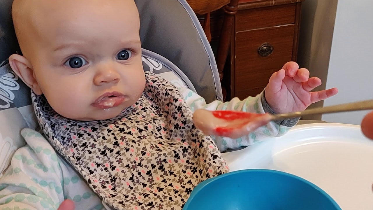Baby's First Ham Dinner - YouTube