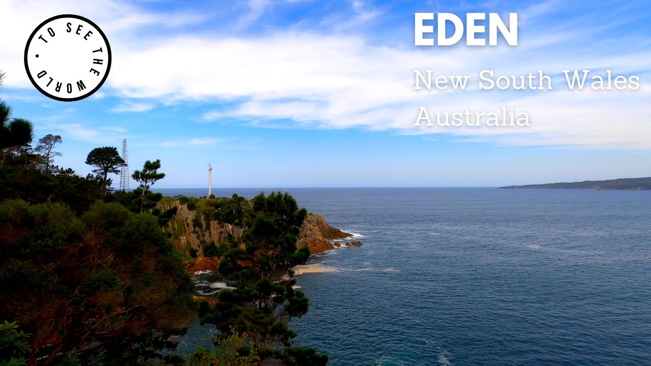 4K - EDEN - Rotary Lookout and Park - Whale Watching area - New South ...