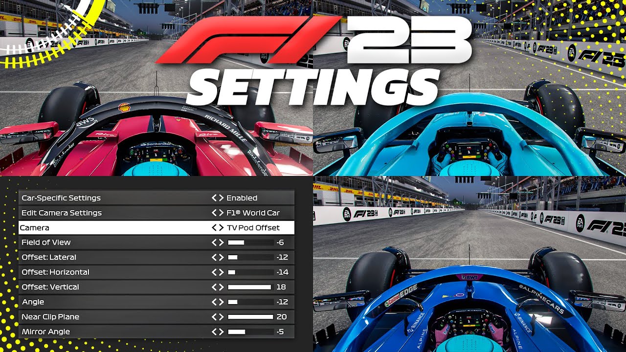 The BEST F1 23 Game Settings! (F1 23 Tom97 Wheel & Camera Settings ...