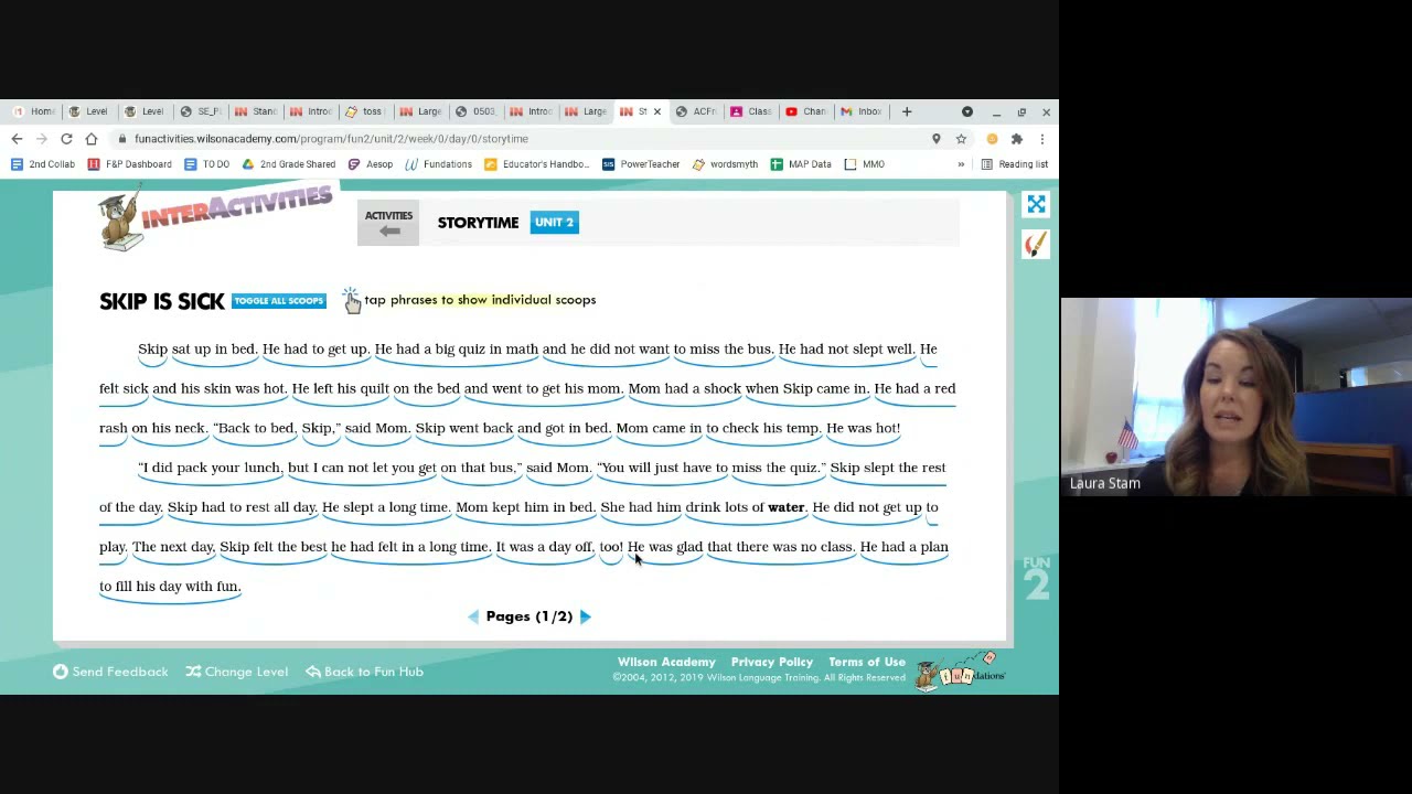 Fundations: Storytime Level 2 Unit 2 Week 1 Day 2 - YouTube