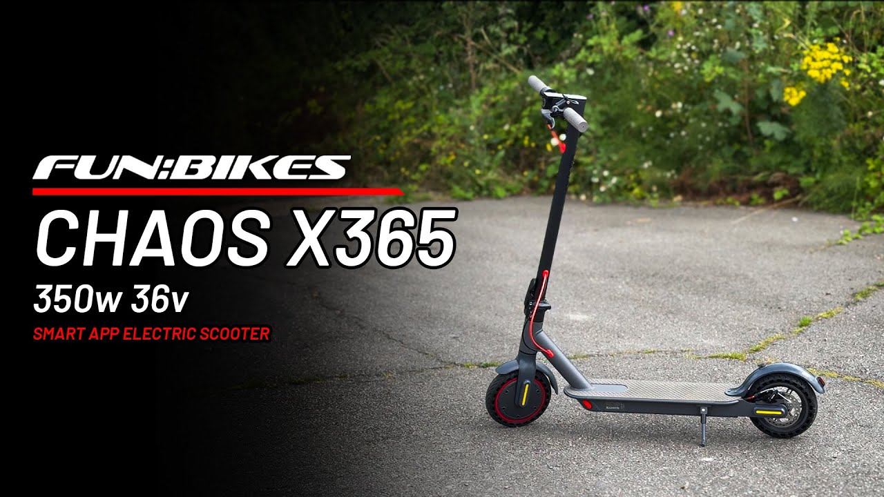 Funbikes Chaos X365 E Scooter 350w - YouTube