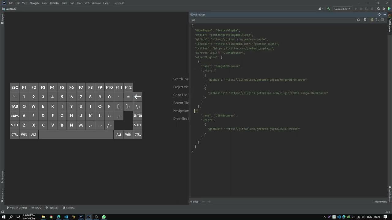 JSON Browser JetBrains Plugin - YouTube