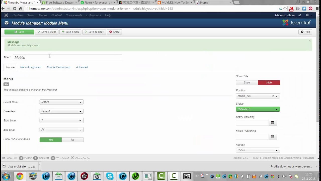 How to make Your Joomla 3 Website Responsive - YouTube