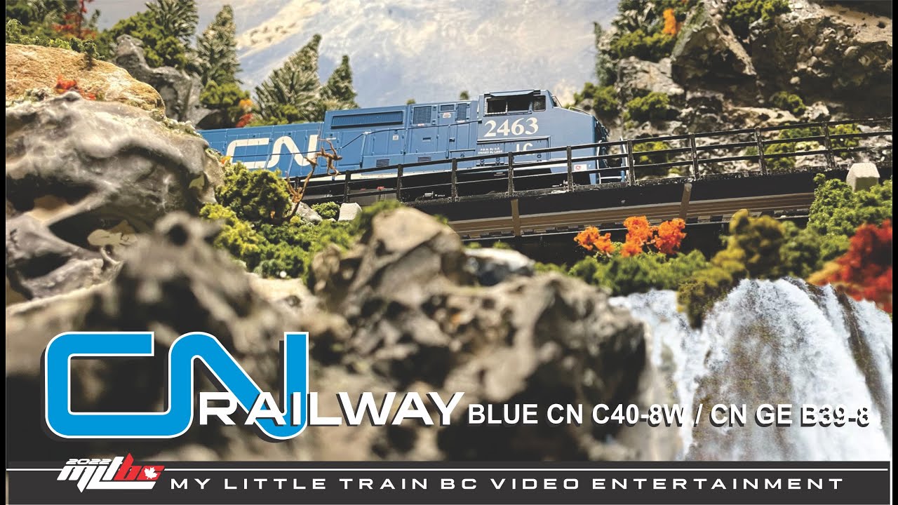 Chasing the Blue CN COAL TRAIN / HO SCALE C40-8W - YouTube
