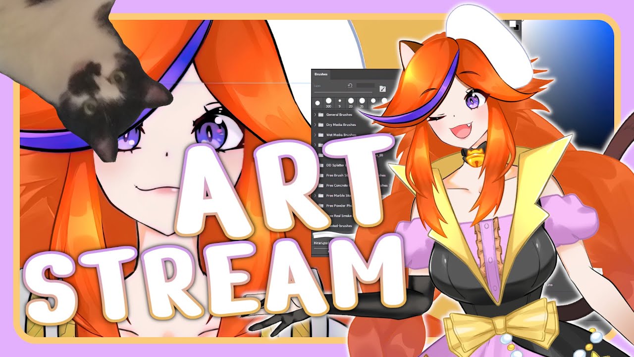 [Art and Animation] Casual Random work stream nya #live2D #vtuber # ...