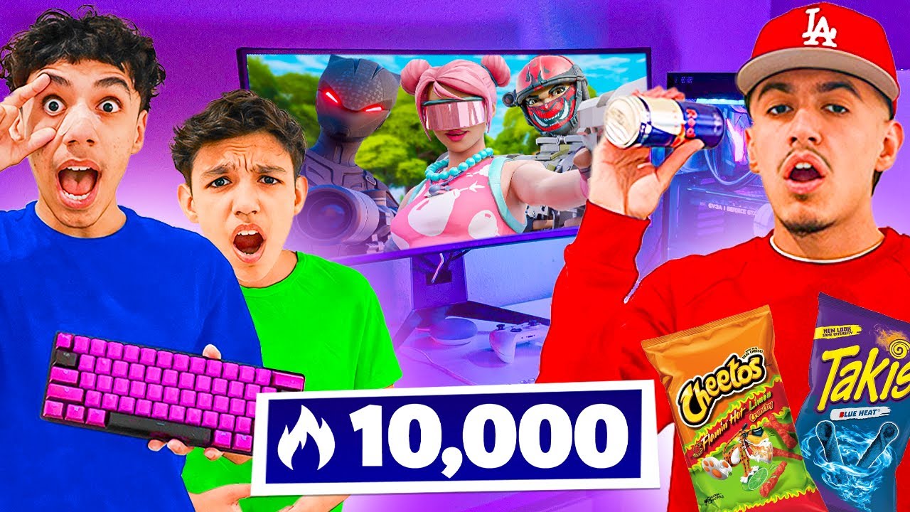 Brothers Trio Together In Fortnite Arena For 24 Hours Challenge! - YouTube