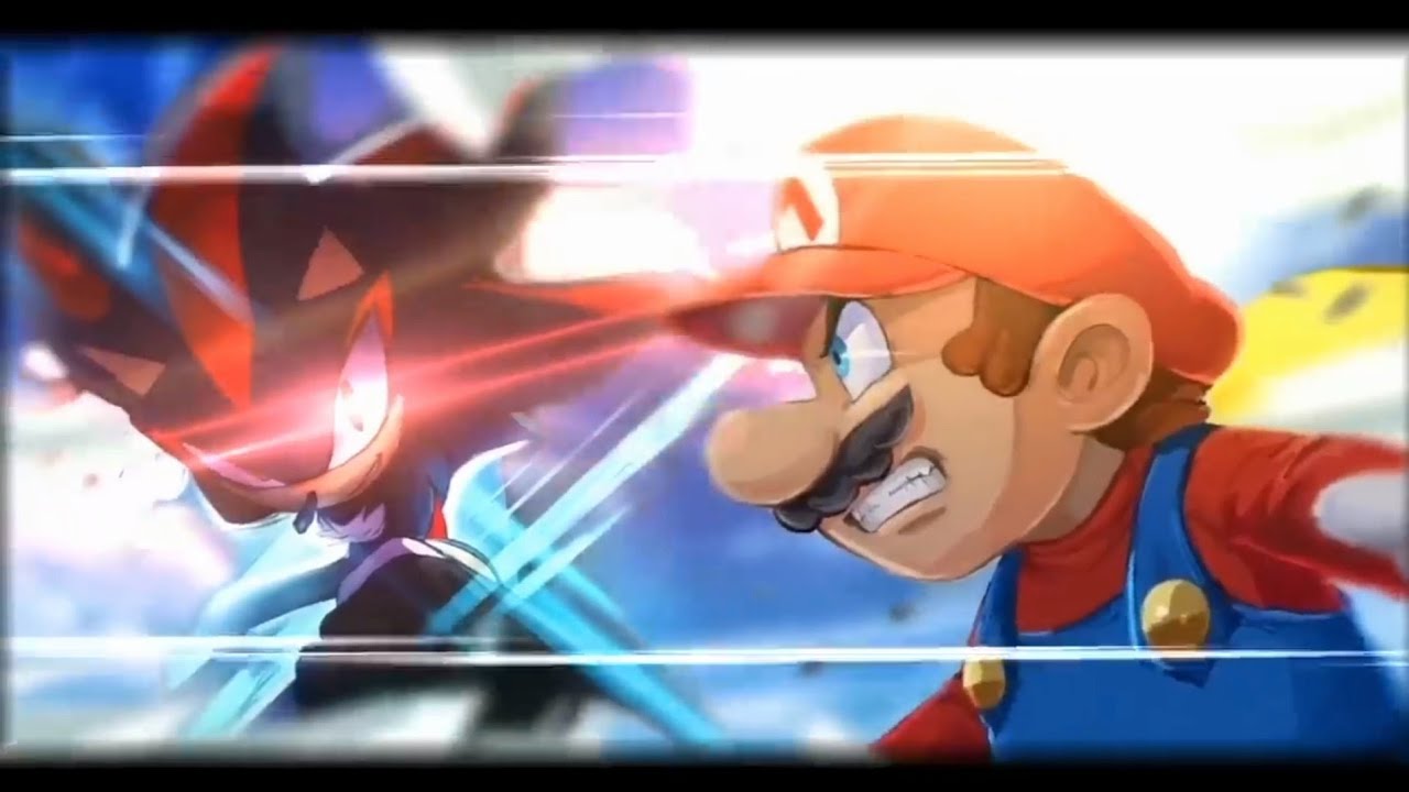 breaking through (shadow vs Mario) - YouTube