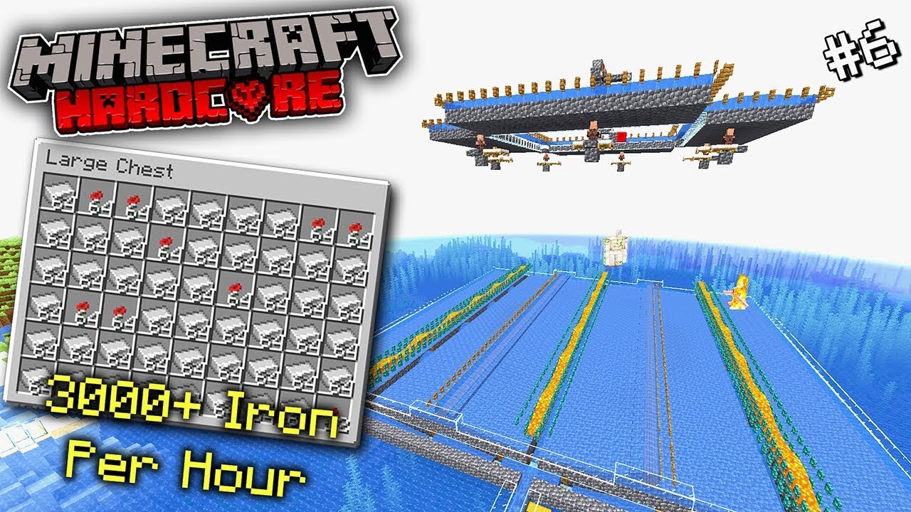 I BUILD A BIGGEST IRON FARM IN MINECRAFT HARDCORE SERIES #6 - YouTube