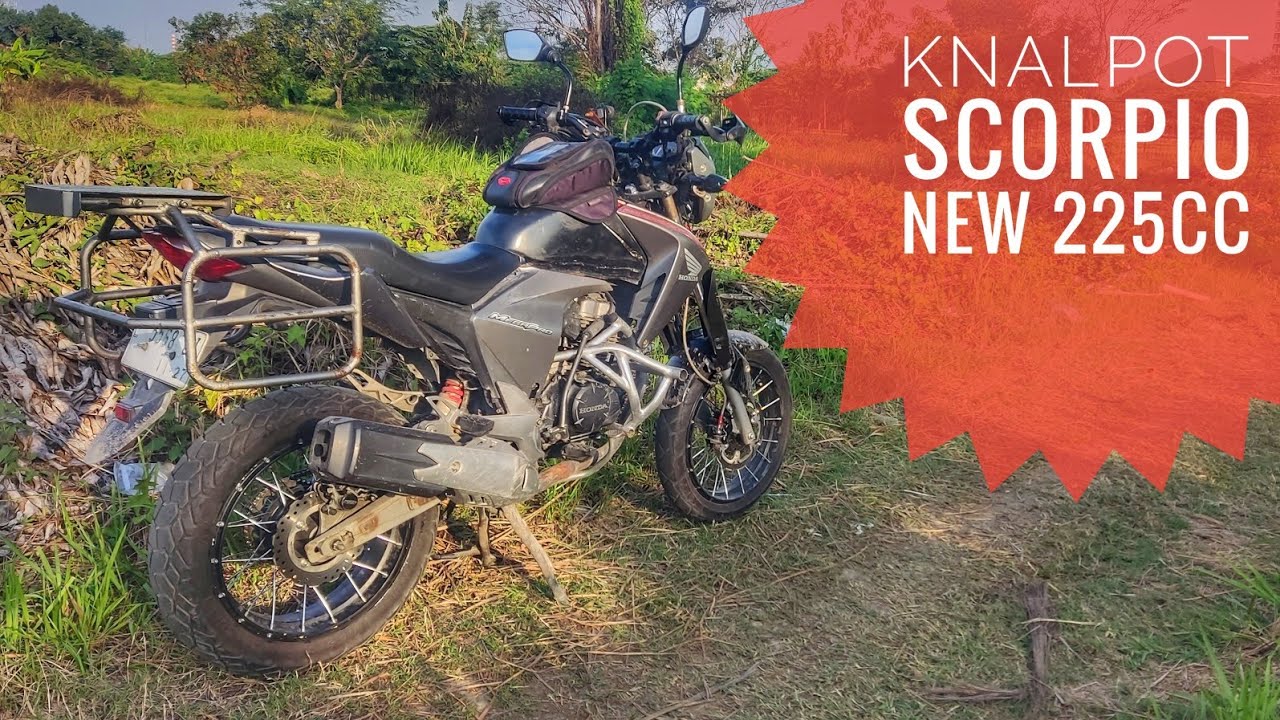 new Megapro Modif Adventure Touring pasang knalpot scorpio Z new - YouTube
