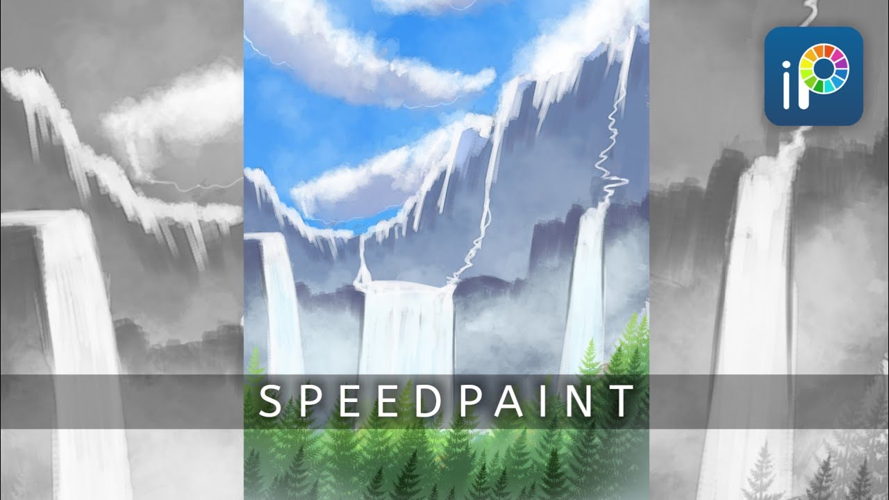 【ibisPaint】Quick Landscape 🎨 Speedpaint #Shorts - YouTube