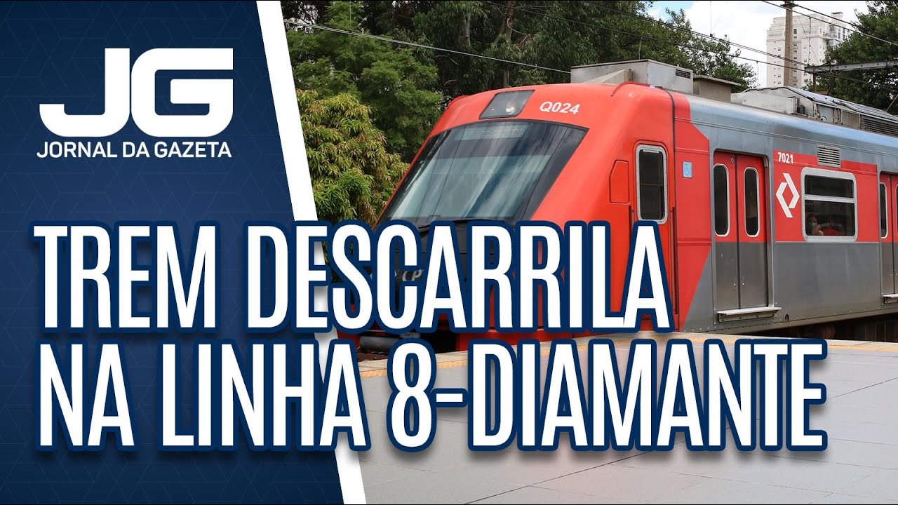 Trem descarrila na Linha 8-Diamante em SP - YouTube