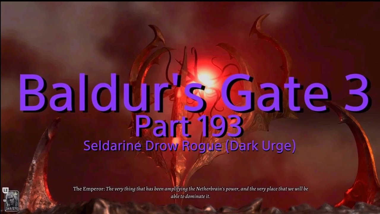 BG3 - 193 Seldarine Drow Rogue (Dark Urge) - YouTube