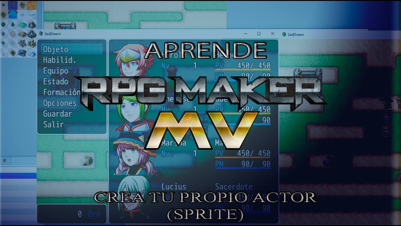 RPG MAKER MZ Como Crear Sprites (How to Create Your Own Character ...