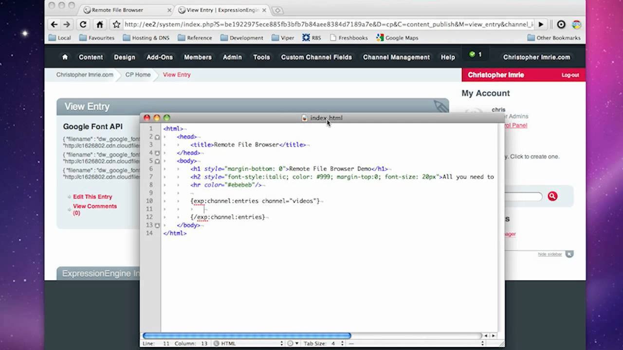 Remote File Browser for ExpressionEngine - YouTube