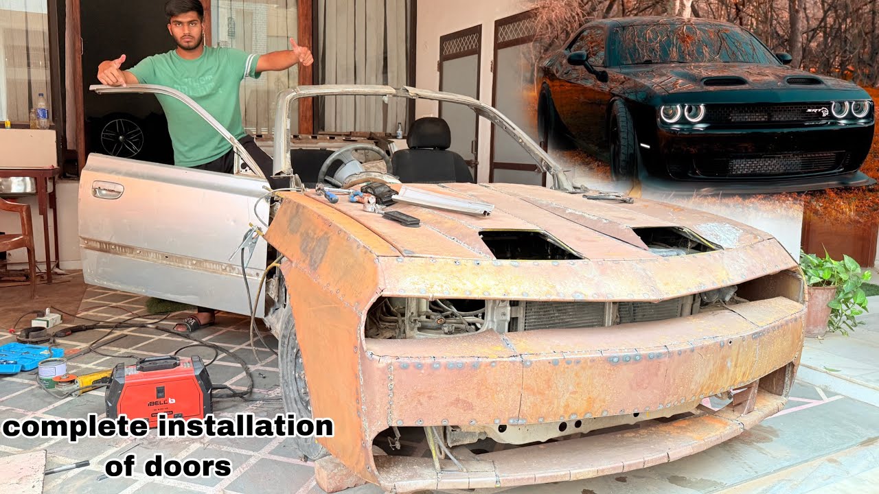 Complete installation of Dodge Challenger SRT doors //🏎️ - YouTube