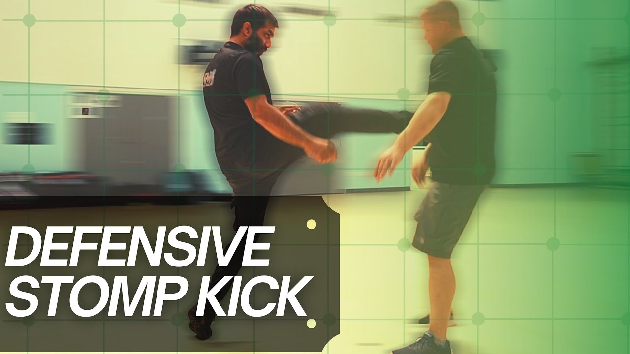 Krav Maga - Defensive Stomp Kick - YouTube