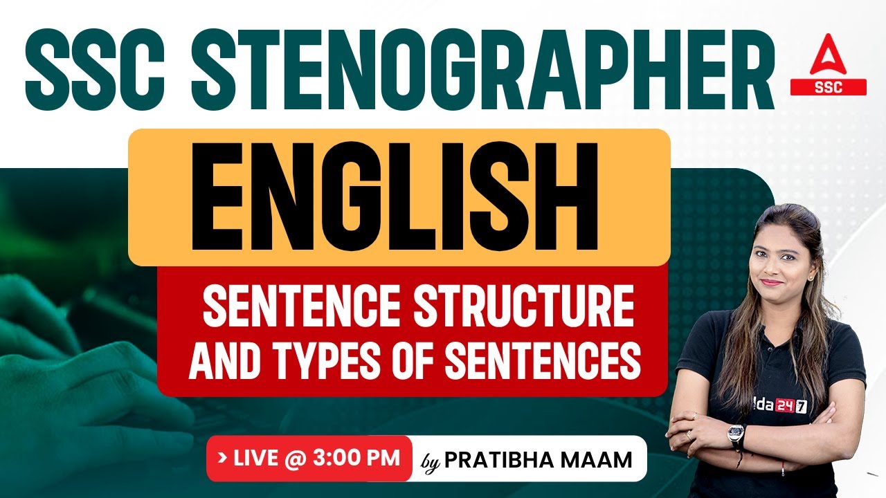 SSC Stenographer 2023 | SSC Steno English By Pratibha Mam | Sentence ...