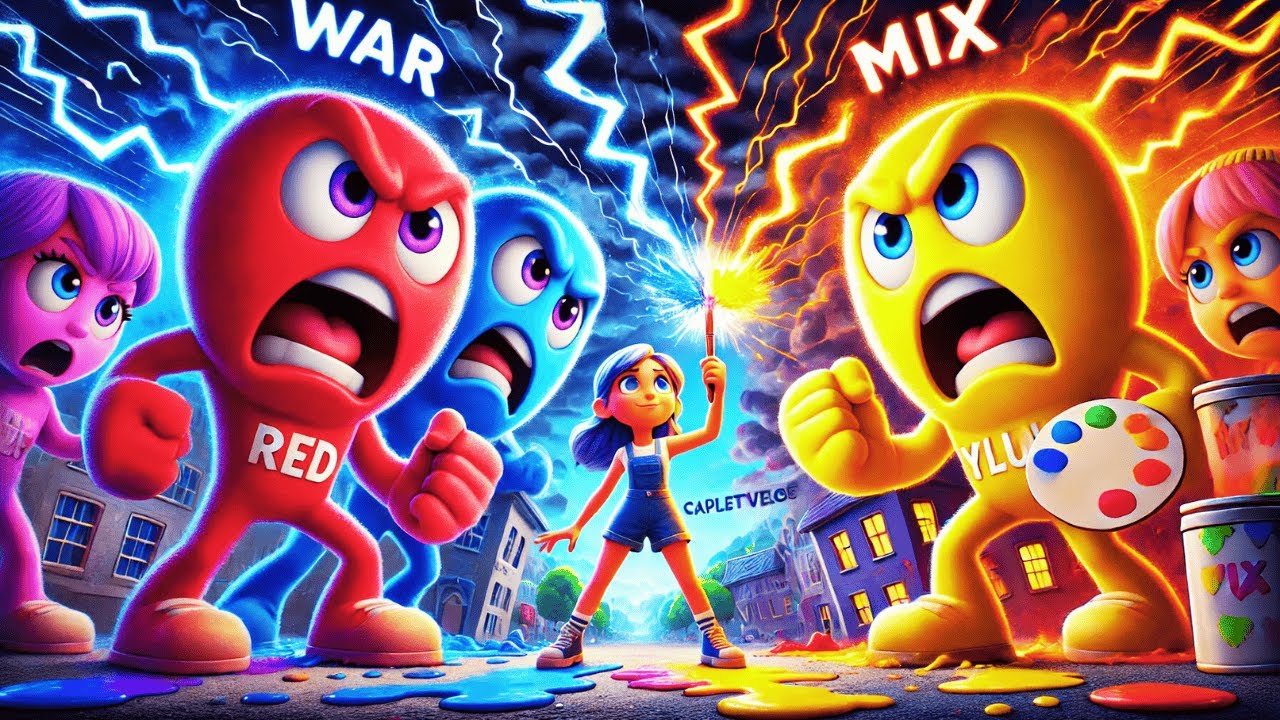 The Day the Colors Went to War! (A Shocking Story) 🎨🔥 | The Battle of ...