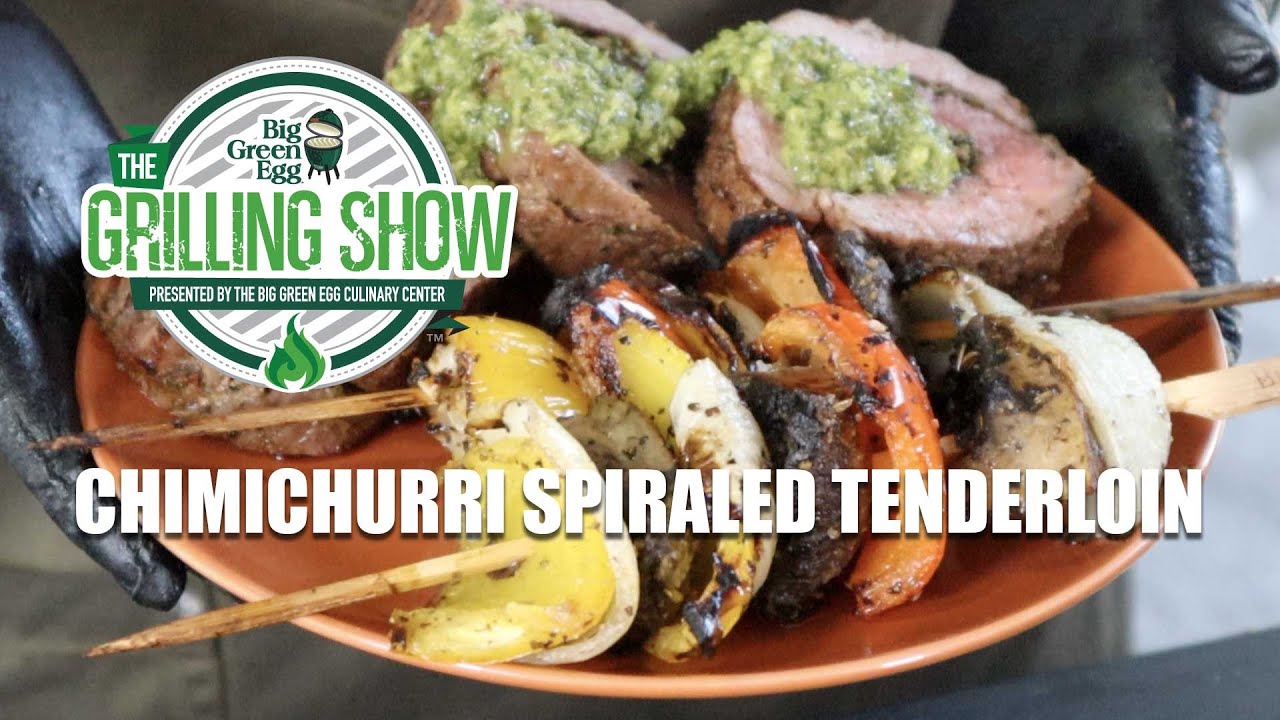 The Grilling Show Chimichurri Spiraled Tenderloin - YouTube