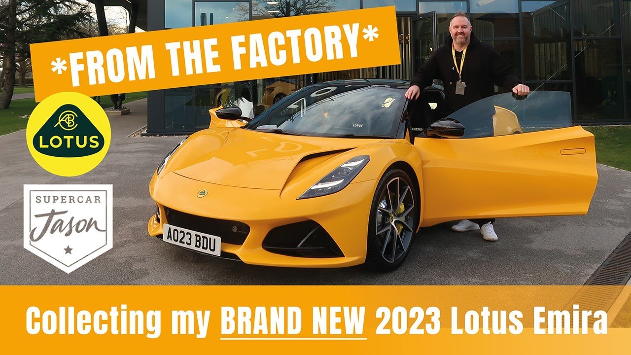 Finally collecting my new Lotus Emira from the factory. Seeing my spec ...