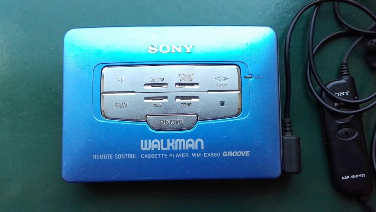 Vintage Sony Walkman WM-EX660 Groove Cassette Player - YouTube