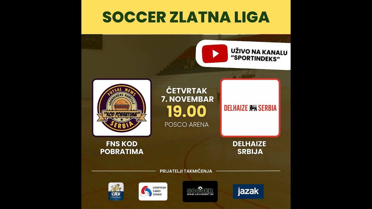 Futsal News Serbia kod Pobratima - Delhaize Serbia (Soccer Zlatna liga ...