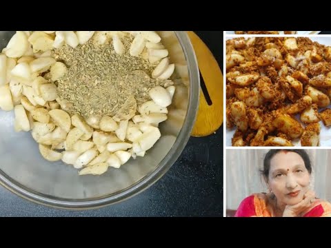 instant Garlic pickle Garlic pickle Ek trick bina tel sal bhar kharab ...