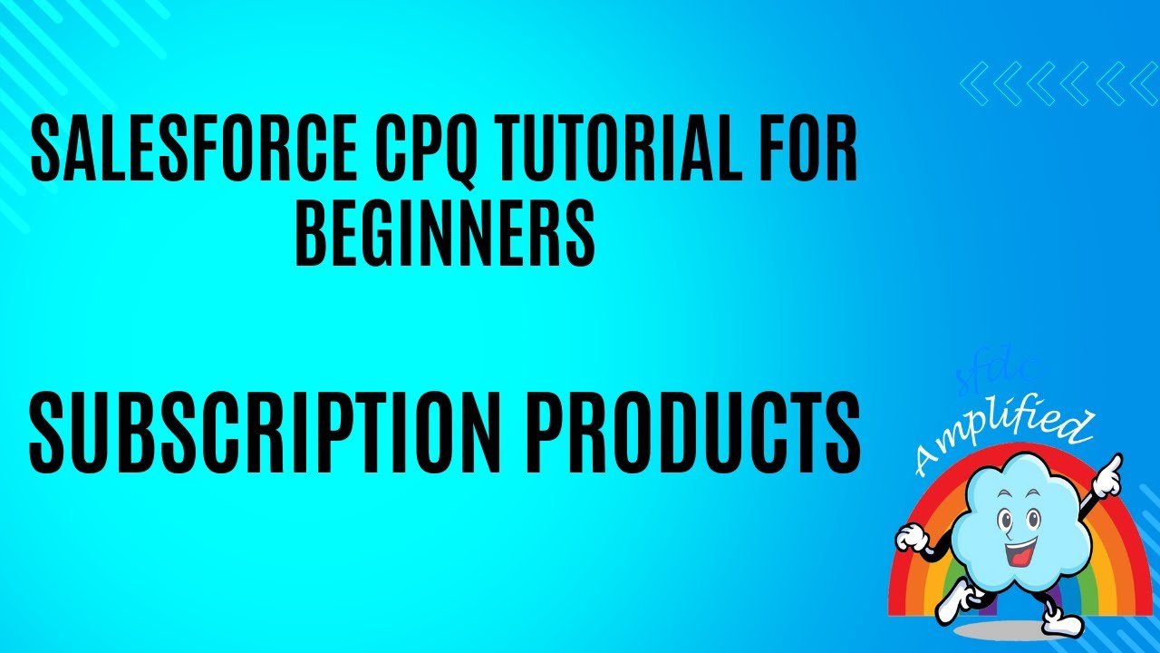Salesforce CPQ Subscription and Non Subscription Products - YouTube