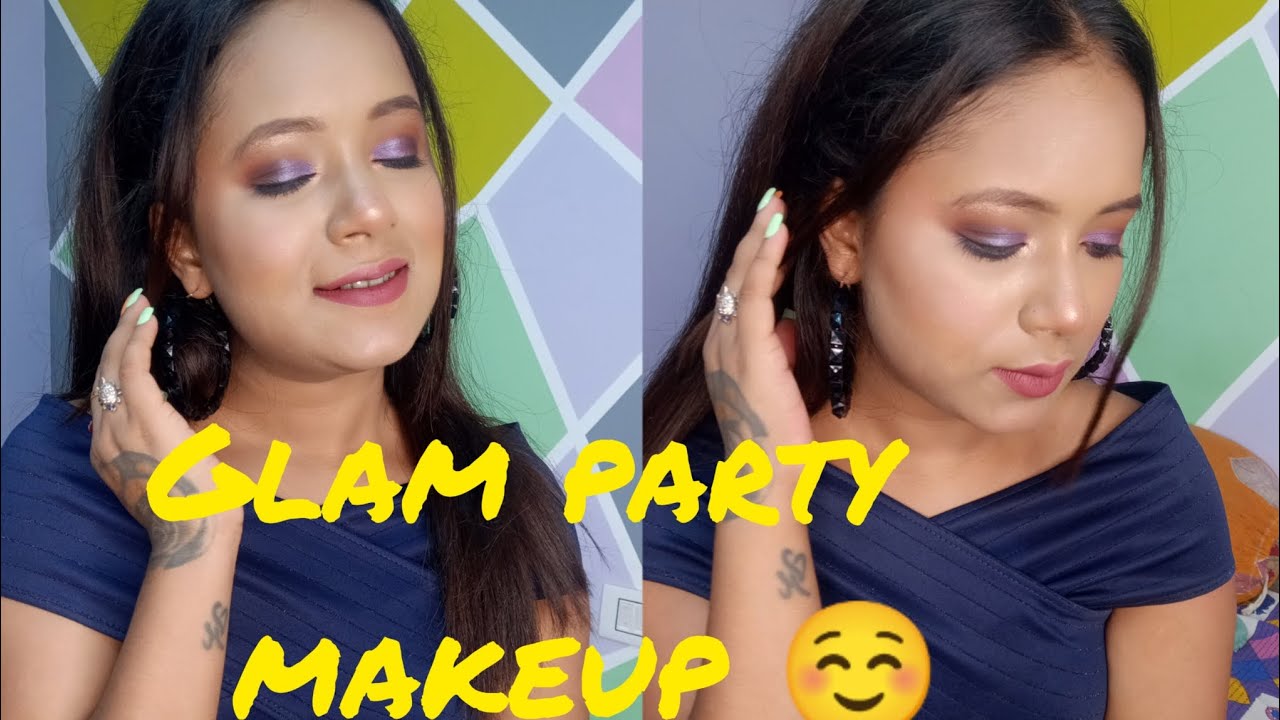 office event Glam party makeup tutorial.... - YouTube