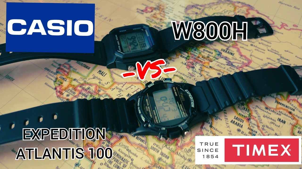 GIVEAWAY MARZO! Casio W800H vs Timex Expedition Atlantis 100. En español! - YouTube